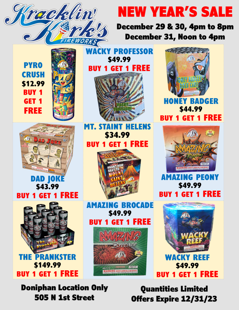 COUPONS - Nebraska's Premier Fireworks Retailer | Kracklin' Kirk's ...